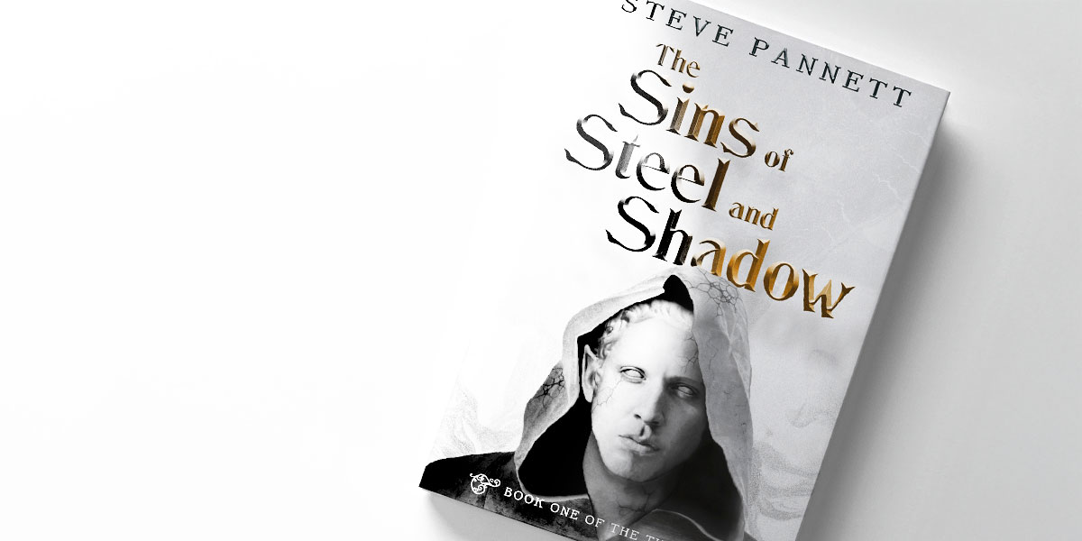 How I designed the book cover: The Sins of Steel and Shadow - Steve ...
